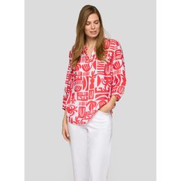 Rabe Damen Klassische Bluse mit All-Over Print 38