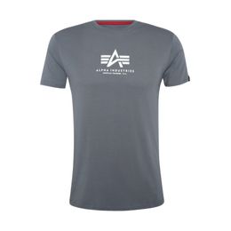 Alpha Industries Shirt male size XL Dusty blue / White