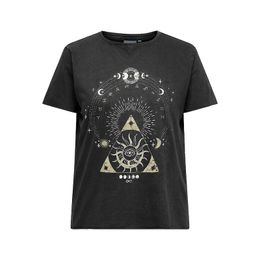 Only Carmakoma Damen Only CARMAKOMA T-Shirt &raquo;CARLUCY LIFE REG S/S TOP JRS NOOS&laquo; Baumwolle, regular fit S