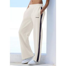 Copenhagen Studios Damen Relaxhose mit seitlicher Druckknopfleiste beige S (36/38), N-Gr