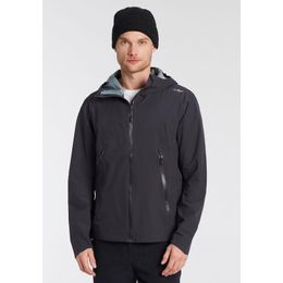 CMP Herren CMP Funktionsjacke &raquo;MAN JACKET FIX HOOD&laquo; mit Kapuze wasserdicht, winddicht, atmungsaktiv, mit Kapuze, Wassers&auml;ule 10000 blau 52