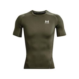 Under Armour Herren Trainingsshirt &raquo;UA HG ARMOUR COMP SS&laquo; Kurzarm-Design, Rundhalsausschnitt, atmungsaktives Material gr&uuml;n M