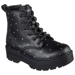 Skechers Kinder Schn&uuml;rstiefel &raquo;GRAVLEN HI&laquo; Boots mit Nieten, Gr&ouml;&szlig;enschablone zum Download schwarz 31