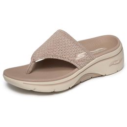 Skechers Damen Zehentrenner &raquo;GO WALK ARCH FIT 2.0 SANDAL-CARRIE&laquo; Sommerschuh, Strandschuh, Badeschuh mit Arch Fit beige 40