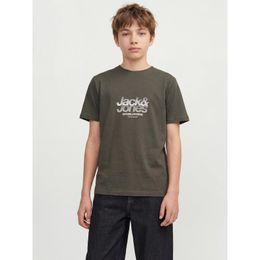 Jack & Jones Jack & Jones Junior Kinder Rundhalsshirt &raquo;JCOECHO GRAPHIC FRONT SS TEE CN FST JNR&laquo; Baumwolle, regular fit 164