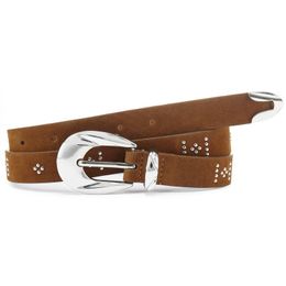Lascana Damen Lascana H&uuml;ftg&uuml;rtel &raquo;Hoseng&uuml;rtel, Jeansg&uuml;rtel, Westerng&uuml;rtel, G&uuml;rtel&laquo; NEU im modernen Western Look in Veloursleder-Optik 75