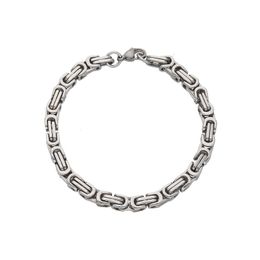 Firetti Herren K&ouml;nigsarmband &raquo;Schmuck Geschenk Armschmuck Armkette K&ouml;nigskette&laquo; silber 22, Edelstahl