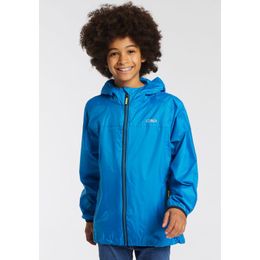CMP Jungen CMP Regenjacke &raquo;KID JACKET RAIN FIX HOOD&laquo; mit Kapuze wasserdicht, winddicht, atmungsaktiv, mit Kapuze, Wassers&auml;ule 3000 blau 128