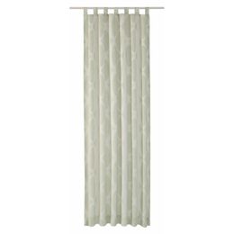 WIRTH Vorhang &raquo;Lahstedt&laquo; Schlaufen 1 Stk. tlg. gr&uuml;n Jacquard, Polyacryl, Polyester 145cm, Schlaufen, 135cm