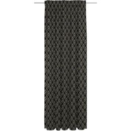 Adam Vorhang &raquo;Feathers&laquo; Multifunktionsband 1 Stk. tlg. aus 100% Bio-Baumwolle schwarz-wei&szlig; Jacquard, Baumwolle 145cm, Multifunktionsband, 142cm