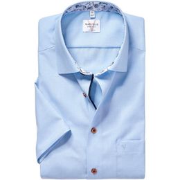 MARVELIS Herren MARVELIS Kurzarmhemd mit New-Kentkragen, b&uuml;gelfrei, modern fit 44, N-Gr