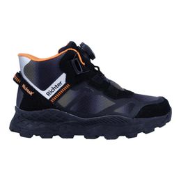 Richter Jungen Sneaker &raquo;Venture&laquo; Herbstboots mit Kontrastbes&auml;tzen, Gr&ouml;&szlig;enschablone zum Download schwarz 32