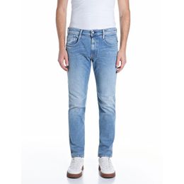 Replay Herren Slim-fit-Jeans &raquo;ANBASS&laquo; blau 32, L&auml;nge 32