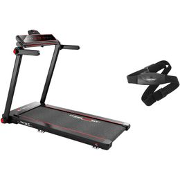 Christopeit Sport Laufband &raquo;TM 750 S (mit/ohne Pulsgurt)&laquo; bis max. 16 km/h, klappbar, 130 kg max. Benutzergewicht schwarz mit Pulsgurt Laufband