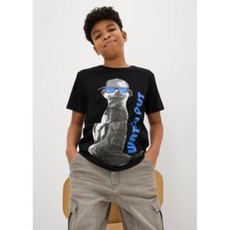 bonprix Jungen bonprix T-Shirt normale Passform, Kurzarm, mit Rundhalsausschnitt 164/170