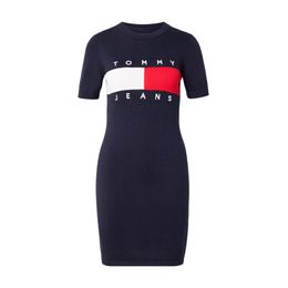 Tommy Jeans Kleid 'Tommy Flag Slim Mini' Damen Gr&ouml;&szlig;e L marine / rot / wei&szlig;