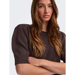 Only Damen Only Strickpullover &raquo;ONLRICA LIFE 2/4 PULLOVER KNT NOOS&laquo; Materialmix, regular fit braun S