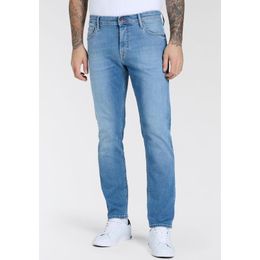 H.I.S. H.I.S Herren Straight-Jeans &raquo;NEW DALE&laquo; gerades Bein, mit Used-Effekten, niedrige Leibh&ouml;he blau 32, L&auml;nge 34