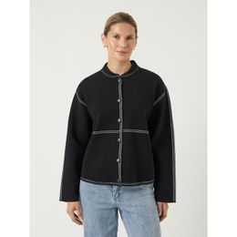 Y.A.S Damen Strickjacke &raquo;YASJENA LS KNIT CARDIGAN S. NOOS&laquo; Materialmix mit Wolle, regular fit wei&szlig; XL