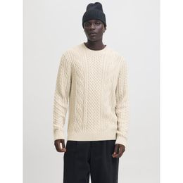 Jack & Jones Jack & Jones Herren Strickpullover &raquo;JPRBLUSEAN KNIT CABLE CREW NECK SN&laquo; beige XL