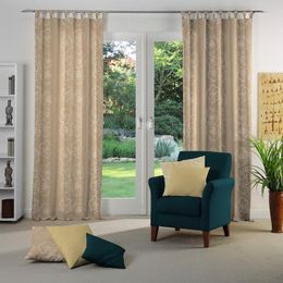 WIRTH Vorhang &raquo;Dangard&laquo; Schlaufen 1 Stk. tlg. braun Polyacryl, Polyester 225cm, Schlaufen, 135cm