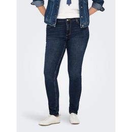 Only Carmakoma Damen Only CARMAKOMA Skinny-fit-Jeans &raquo;CARWILLY REG SKINNY DNM REA2600&laquo; blau 44, L&auml;nge 32