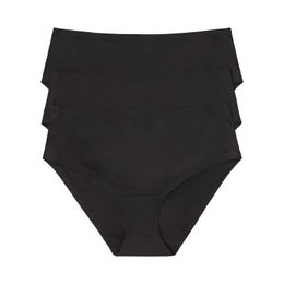 bonprix Damen bonprix Panty Packung, 3 Stk. nahtlose Verarbeitung, unsichtbar unter der Kleidung schwarz 40/42 (M), 3 Stk.