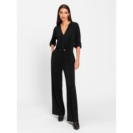 Heine Damen Overall, Schwarz, Gr. 36, Overalls, Material: Polyester