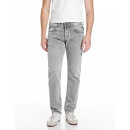 Replay Herren Straight-Jeans &raquo;GROVER&laquo; in vielen verschiedenen Waschungen, mit Stretch grau 34, L&auml;nge 32