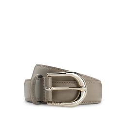 BOSS Damen BOSS Lederg&uuml;rtel &raquo;Carol-St-G_Sz30&laquo; mit abgerundeter Schlie&szlig;e beige 85