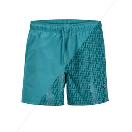Jack & Jones Jack & Jones Herren Badeshorts &raquo;JPSTMAUI SPLASH MAGIC SWIM SHORTS&laquo; gr&uuml;n M, N-Gr