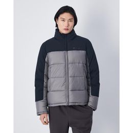 Champion Herren Winterjacke mit Kapuze mit Kapuze, aus Polyamid schwarz L