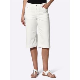 Heine Damen Jeansbermudas, Natur, Gr. 36, Shorts, Material: Baumwolle