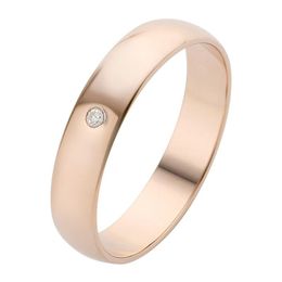 Firetti Unisex Trauring &raquo;Schmuck Geschenk Gold Hochzeit Ehering Trauring "LIEBE"&laquo; Made in Germany, wahlweise mit oder ohne Brillant rosa 18, 0,01 SI =
