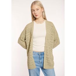 Haily's Haily&rsquo;s Damen HaILY&rsquo;S Strickjacke &raquo;LS P CD Na44yla&laquo; gr&uuml;n S