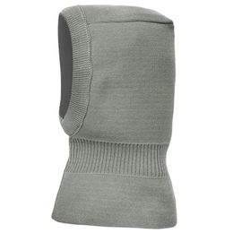 MaxiMo Jungen MaxiMo Wendem&uuml;tze reine Merinowolle, reversible, doppelt gestrickt, Ausgen&auml;htes Halsteil grau 47