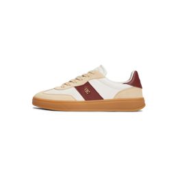Tommy Hilfiger Sneaker 'Premium Heritage' Damen Gr&ouml;&szlig;e 38 beige / rot / wei&szlig; Sommerschuhe