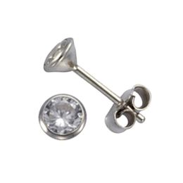 Firetti Damen Paar Ohrstecker &raquo;Schmuck Geschenk Silber 925 Ohrschmuck Solit&auml;r&laquo; mit Zirkonia (synth.) silber 3,5, Silber 925 (Sterlingsilber)