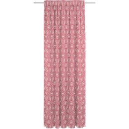 Adam Vorhang &raquo;Retro Floret&laquo; Multifunktionsband 1 Stk. tlg. aus 100% Bio-Baumwolle pink Jacquard, Baumwolle 175cm, Multifunktionsband, 142cm
