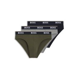 BOSS Herren BOSS Slip aus elastischer Baumwolle, mittlere Bundh&ouml;he bunt L
