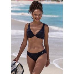 Lascana B&uuml;gel-Bikini-Top, Schwarz, Gr. 44F, Damen, B&uuml;gel-Bikinis, Material: Polyamid, Elasthan