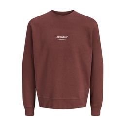 Jack & Jones Jack & Jones Sweatshirt 'JJESoho' Herren Gr&ouml;&szlig;e XL schoko / wei&szlig;