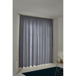 Adam Vorhang &raquo;Graphic Ventus&laquo; Kr&auml;uselband 1 Stk. tlg. aus 100% Bio-Baumwolle blau Jacquard, Baumwolle (Bio-Baumwolle) 145cm, Kr&auml;uselband, 145cm