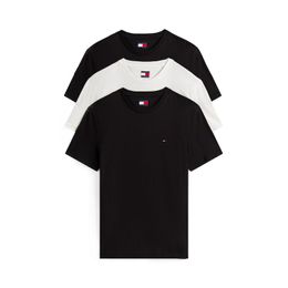 Tommy Jeans Herren T-Shirt &raquo;TJM EXTRA SLIM 3 PACK&laquo; Packung, 3 Mit Rundhalsausschnitt schwarz-wei&szlig; M