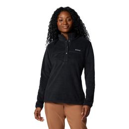 Columbia Damen Fleecepullover &raquo;Benton Springs 1/2 Snap Pull Over II&laquo;, mit halblangem Druckknopfverschluss, wasserabweisend, windabweisend schwarz XS (