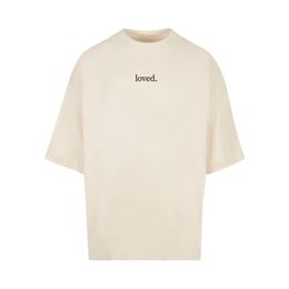 Merchcode Shirt 'Love' male size XL Sand / Black / Wool white