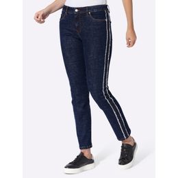 Heine Damen 5-Pocket-Jeans, Blau, Gr. 44, Skinny, Material: Baumwolle