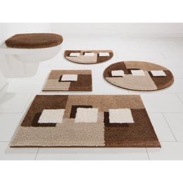 OTTO home Badematte &raquo;Ada, Badvorleger, Badezimmer Teppich&laquo; H&ouml;he 21 mm rutschhemmend beschichtet fu&szlig;bodenheizungsgeeignet schnell trocknend 