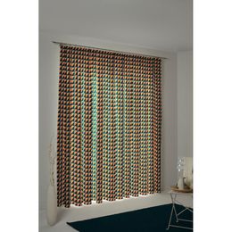 Adam Vorhang &raquo;Circles&laquo; Kr&auml;uselband 1 Stk. tlg. aus 100% Bio-Baumwolle bunt Jacquard, Baumwolle (Bio-Baumwolle) 145cm, Kr&auml;uselband, 145cm