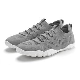 Vivance Damen Sneaker &raquo;Freizeitschuh, Slip-On-Sneaker, Halbschuh, ultraleicht&laquo; zum Reinschl&uuml;pfen mit elastischen Schn&uuml;rb&auml;ndern VEGAN grau 41